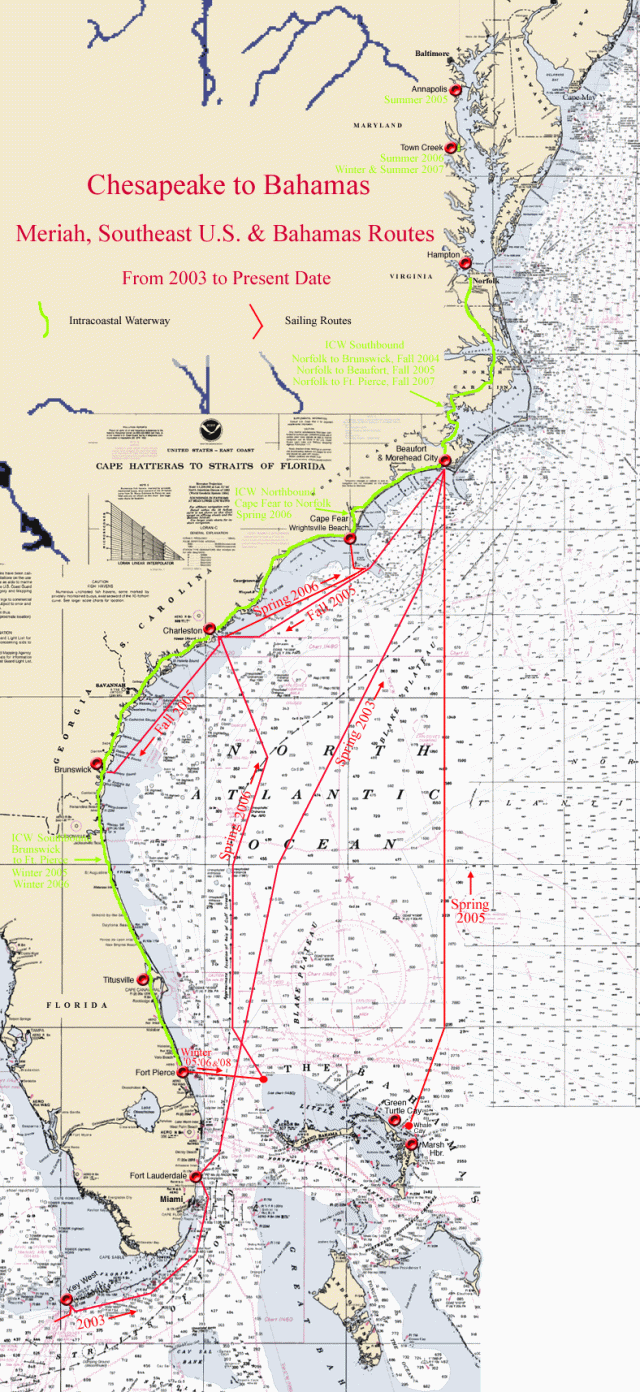 Icw Waterway Map Area Waterways Information